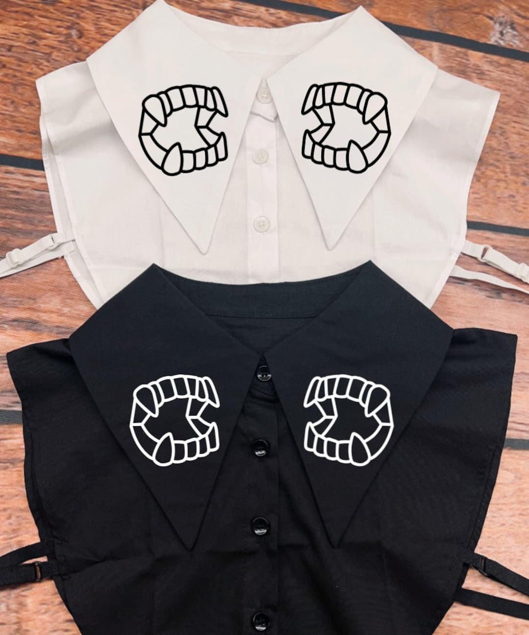 Button up Detachable Collar Teeth - Etsy