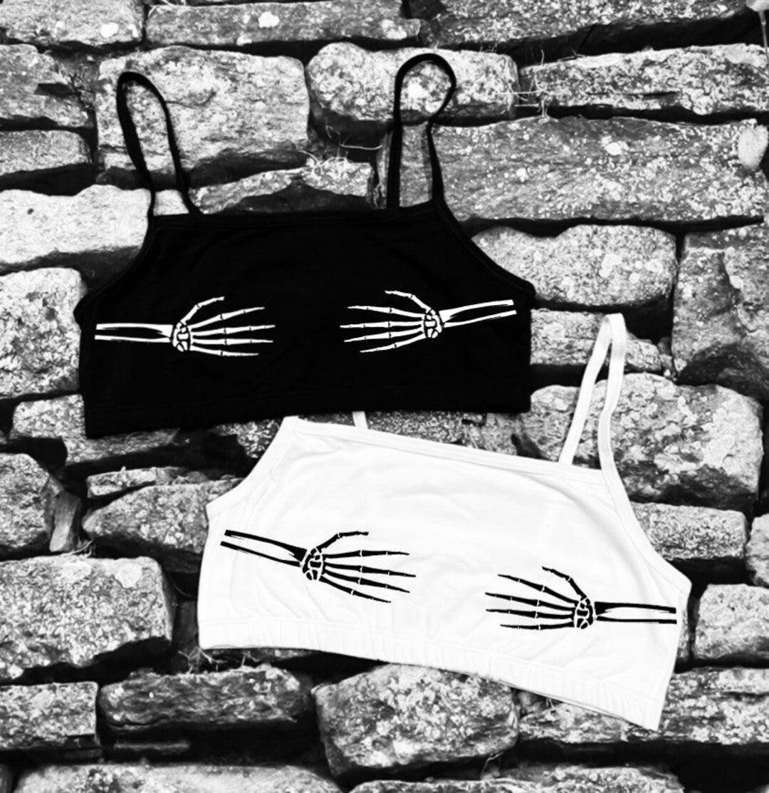 Bra Top Skeleton Hands - Etsy