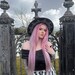Vegan Felt Wide Brim Hat Goth Witch Horror Fedora Hat XL - Etsy