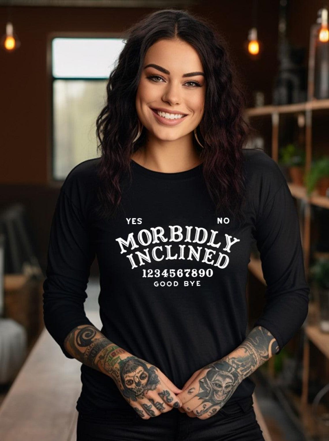 Morbidly Inclined Long Sleeve Shirt - Etsy