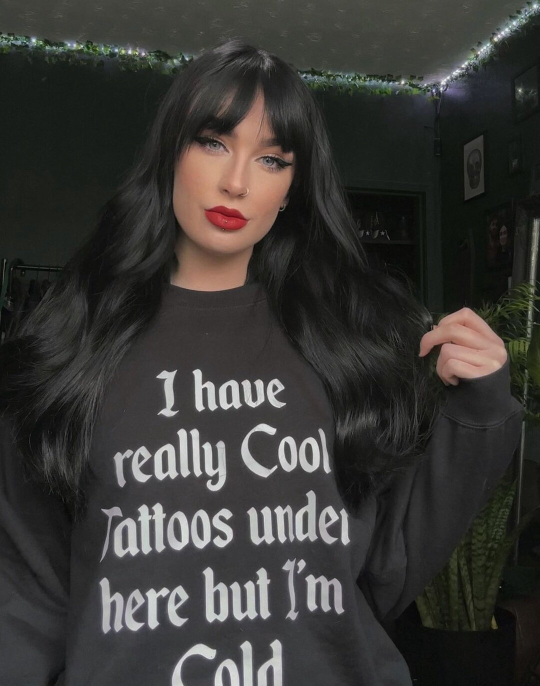 Goth Pullover Sweater Witch Horror Jumper Gothic Witchy True Crime ...