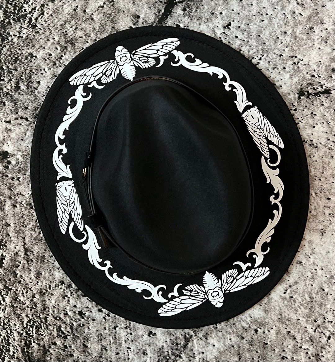 Vegan Felt Wide Brim Hat - Cicadas - Etsy