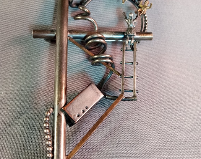 MASO Aka Mary Ann Spavins Owen Modernist Multi-metal One of a Kind P ...