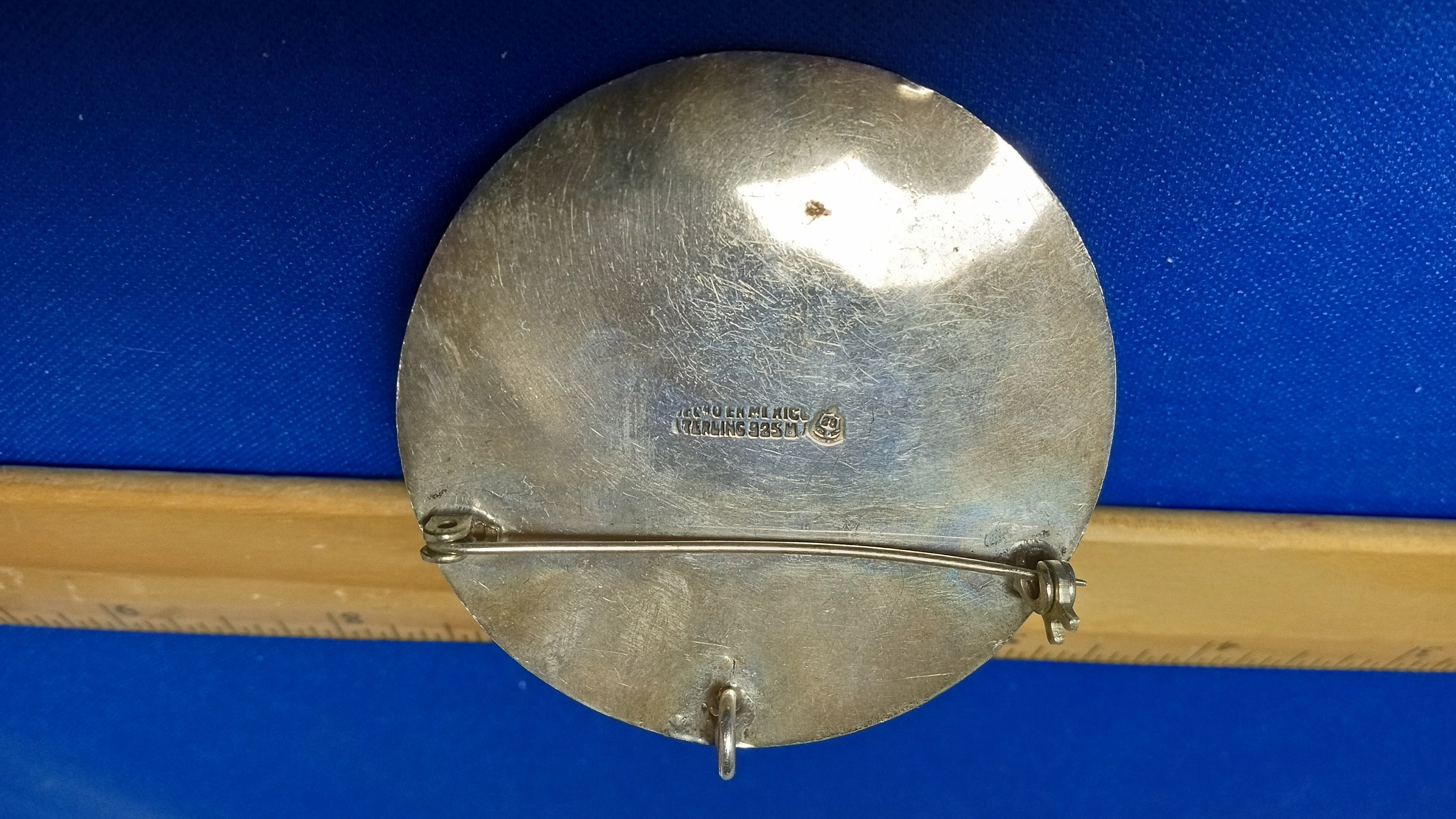 Vintage Maya or Aztec Sun Dial Pendant Broooch - Etsy