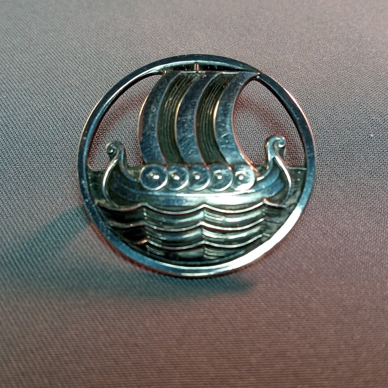 Viking Ship Pin - Etsy