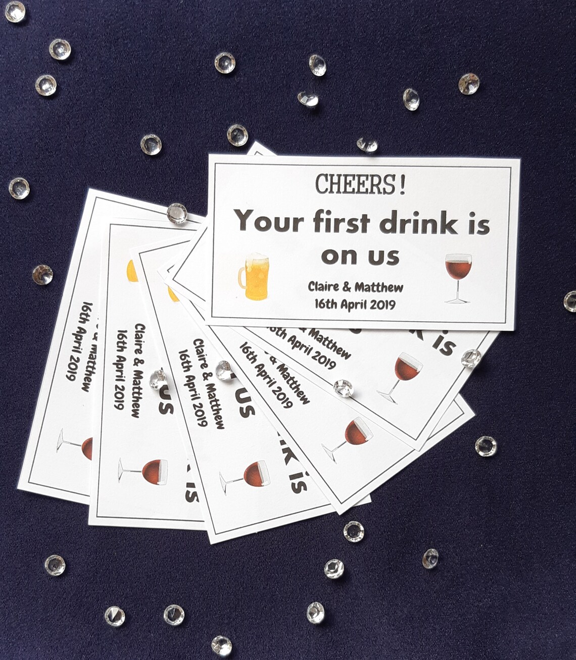 Drinks Tokens/free Drink Tokens/ Wedding Bar - Etsy UK