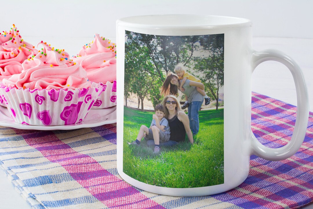 Photo Mug, Personalised Photo Mug, Photo and Text Mug, Custom Mug ...