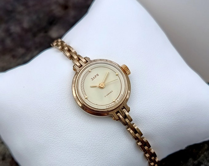 Gilded Watches for Women, Small Watch, Gift for Her, Vintage Jewelry ...