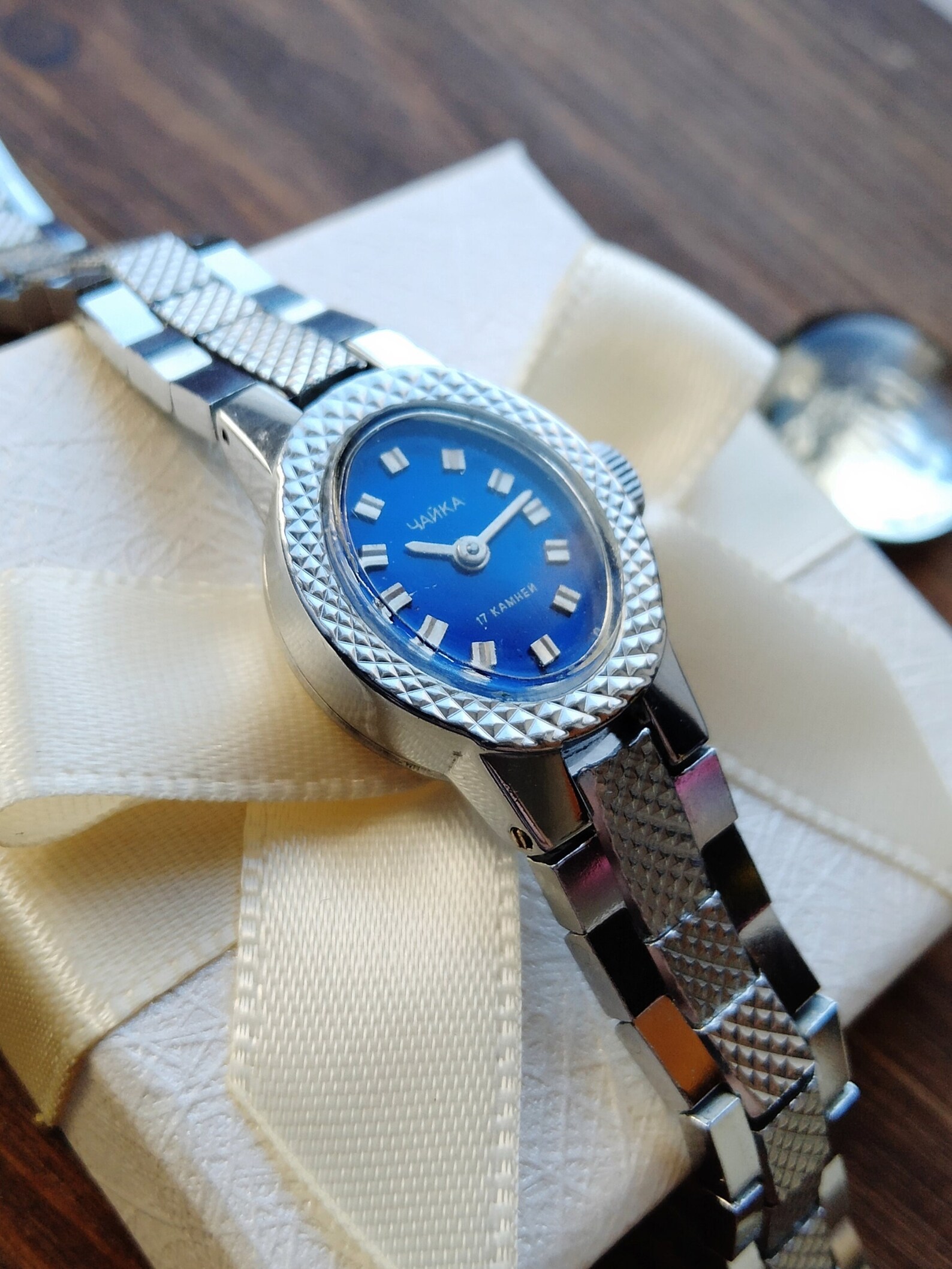Vintage Chaika Ladies Watch, Small Blue Dial - Etsy