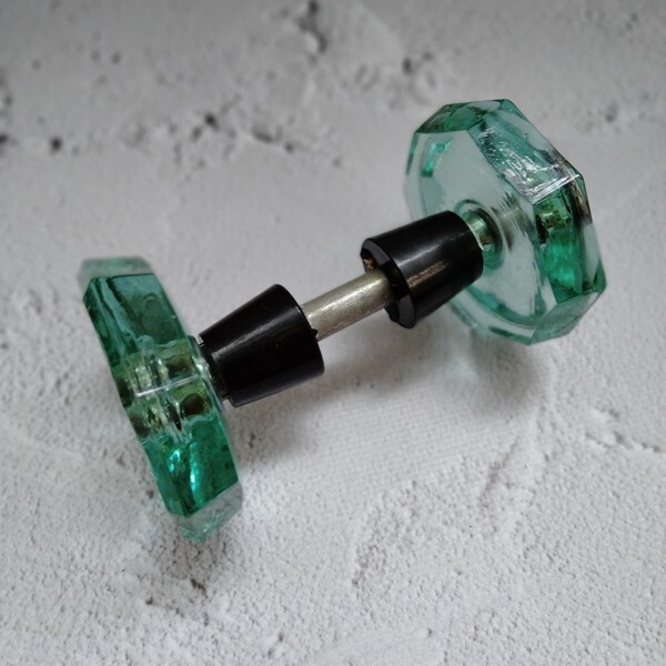 Green Glass Door Knobs - Etsy