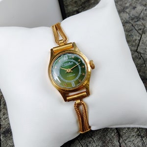 Gilded Watch for Women Slava, Small Watch, Y2K, Gold Ladies Watch ...