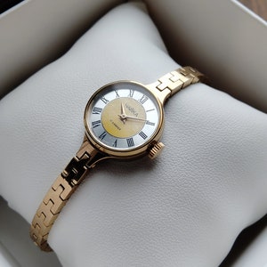 Gilded Watch for Women Chaika, Small Watch, Y2K, Gold Ladies Watch ...