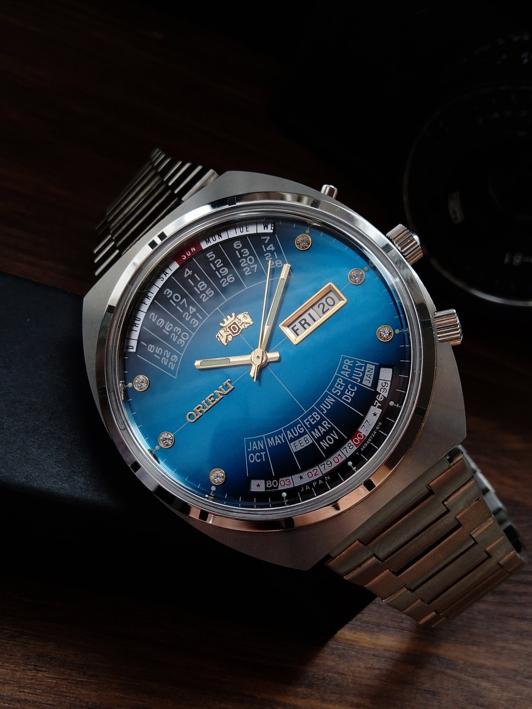 Vintage Orient College Automatic Watch: Multi-calendar Blue Dial - Etsy