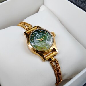 Gilded Watch for Women Slava, Small Watch, Y2K, Gold Ladies Watch ...