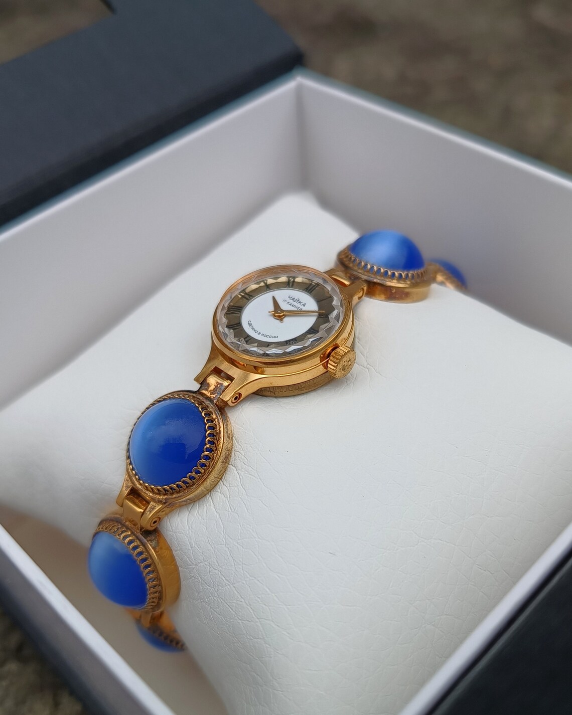 Vintage Gilded Chaika Watch: Enamel Insert Ladies Jewelry (1980s) - Etsy