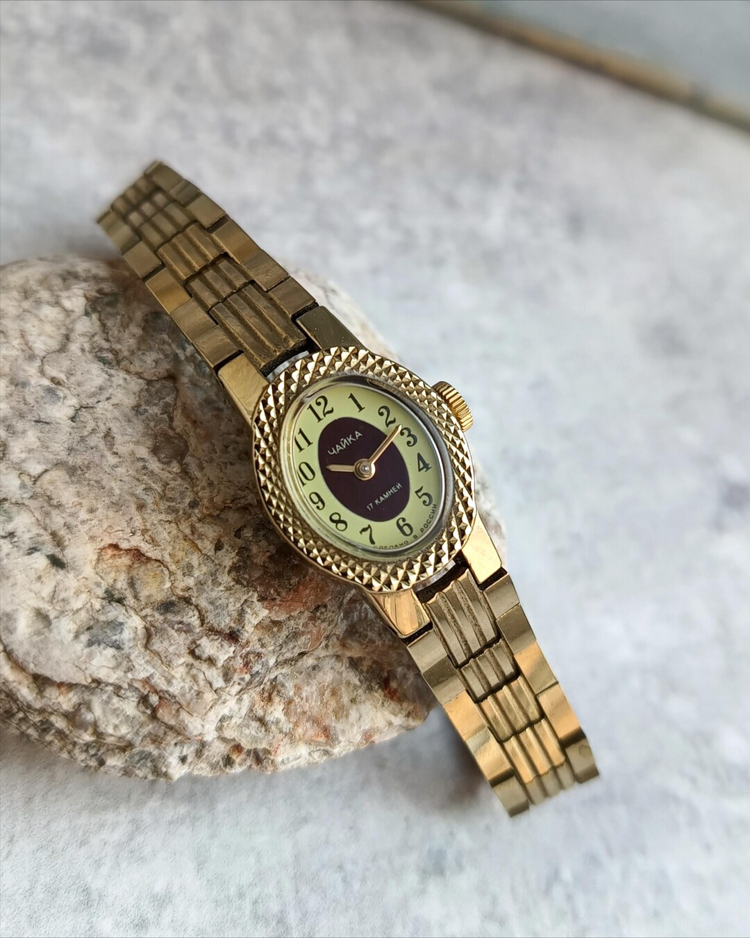 Vintage Gold Ladies Watch: Small Chaika Mechanical Wristwatch - Etsy