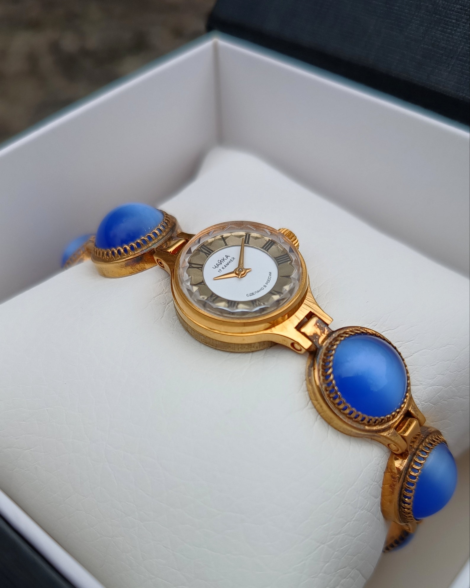 Vintage Gilded Chaika Watch: Enamel Insert Ladies Jewelry (1980s) - Etsy