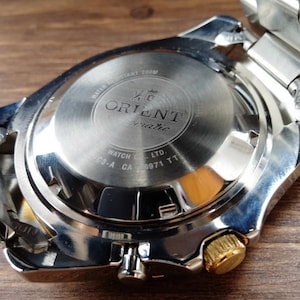 Vintage Men's Watch Gold Orient Automatic With Calendar, Large Watch for Men, Waterproof Watch ...