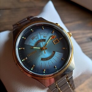 Vintage Japanese Rare Watch Orient Multi-year Calendar ,automatic Men's ...