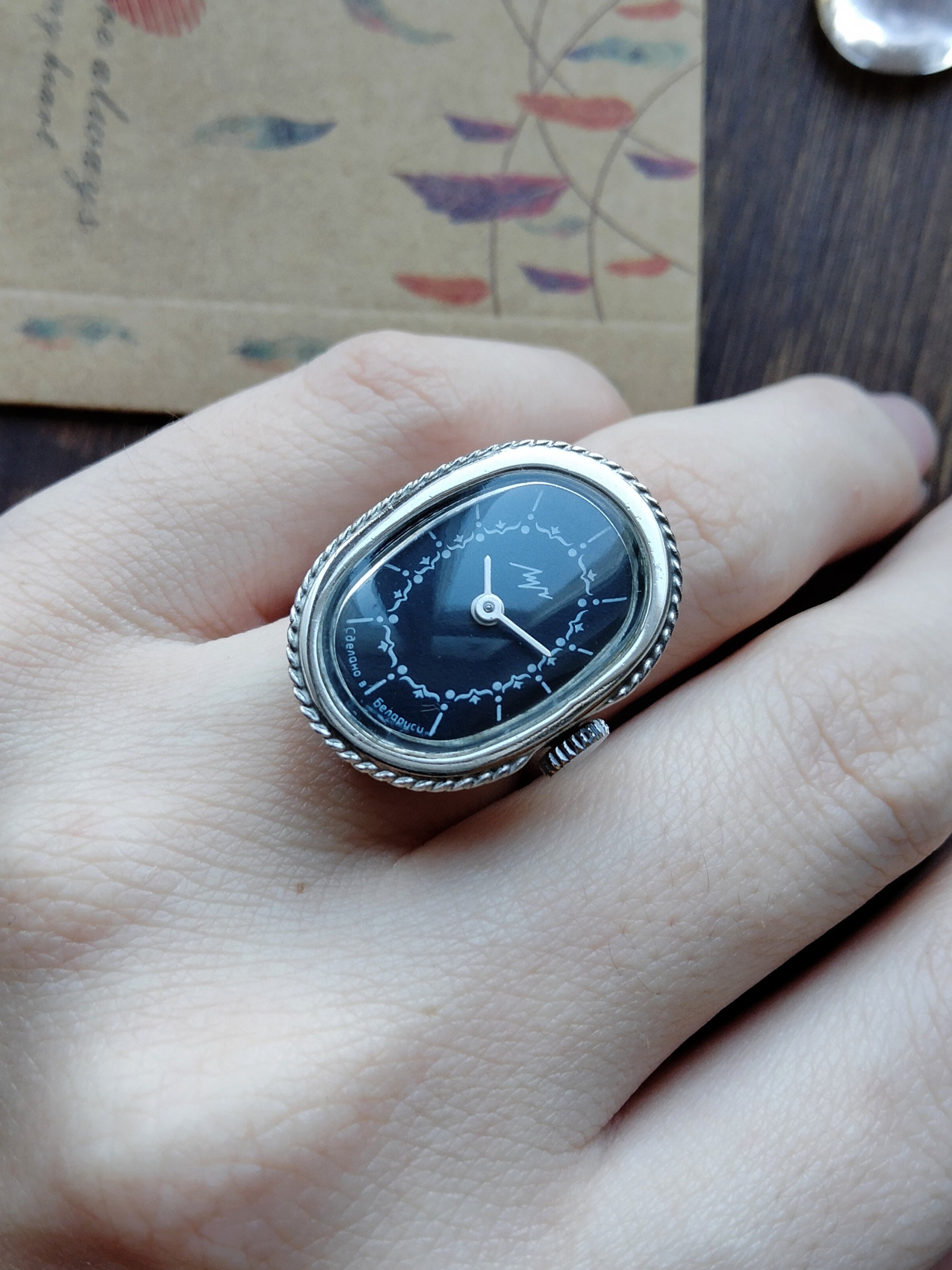 Watch Ring for Women Silver Watch Ring Vintage Ring for - Etsy