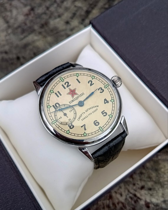 Rare Commander watch, vintage men's watch, mechanical… - Gem