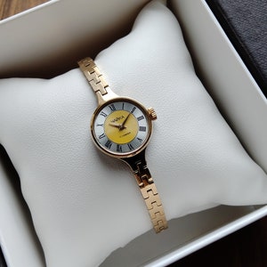 Gilded Watch for Women Chaika, Small Watch, Y2K, Gold Ladies Watch ...