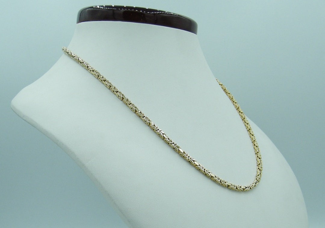 King's Chain Made of 585 Gold 14ct Gold Chain 2.5mm Wide 46cm Long ...