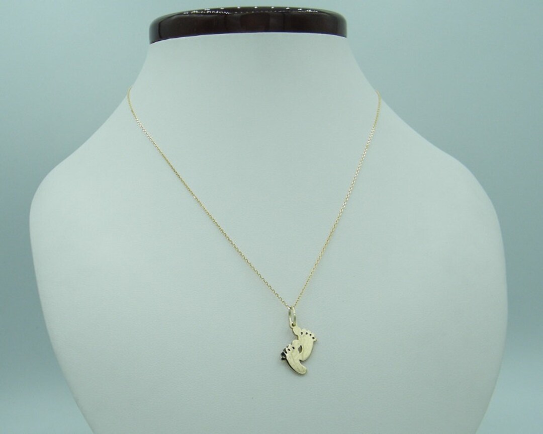 Foot Pendant 585 Gold Gold Chain Necklace Gold Pendant Yellow Gold ...