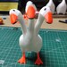 Untitled Goose Game | Entitled Goose Miniature Figure Statue Tri Head ...