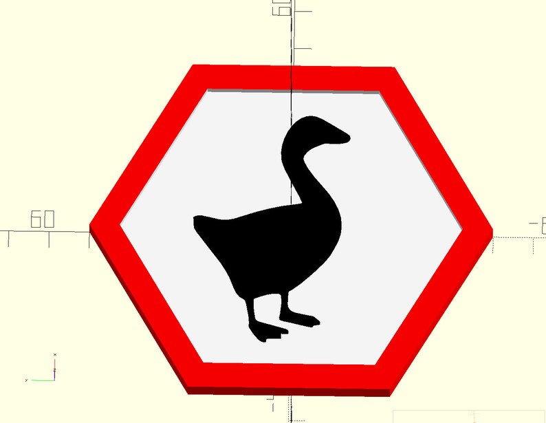 Untitled Goose Game | Entitled Goose Signs (3D Printed) Warning Bonk ...
