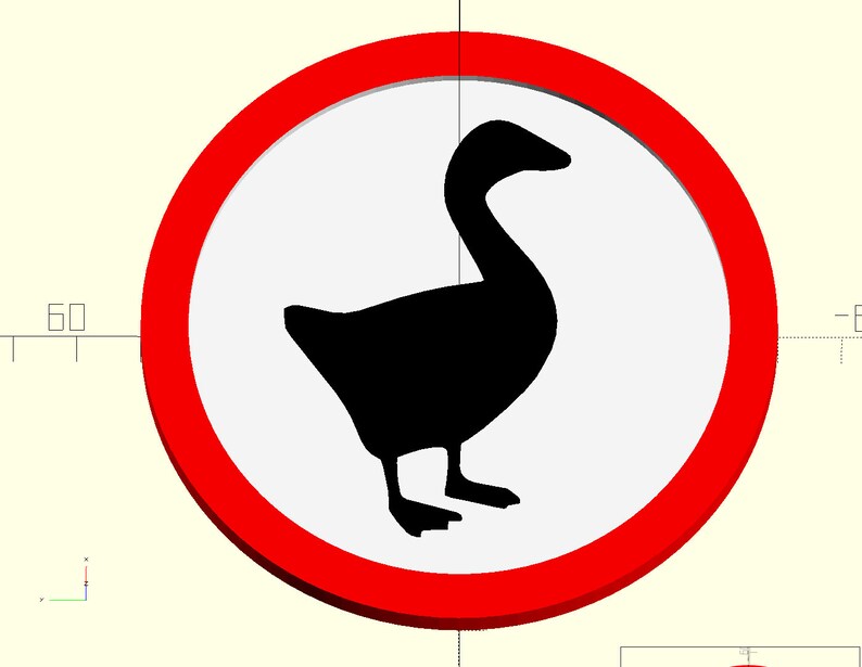 Untitled Goose Game | Entitled Goose Signs (3D Printed) Warning Bonk ...
