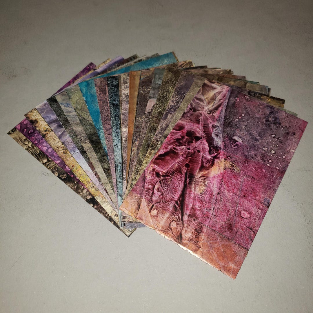 4x6 Hand Altered Paper 40pc Paper Ephemera Junk Journal Supplies Art ...