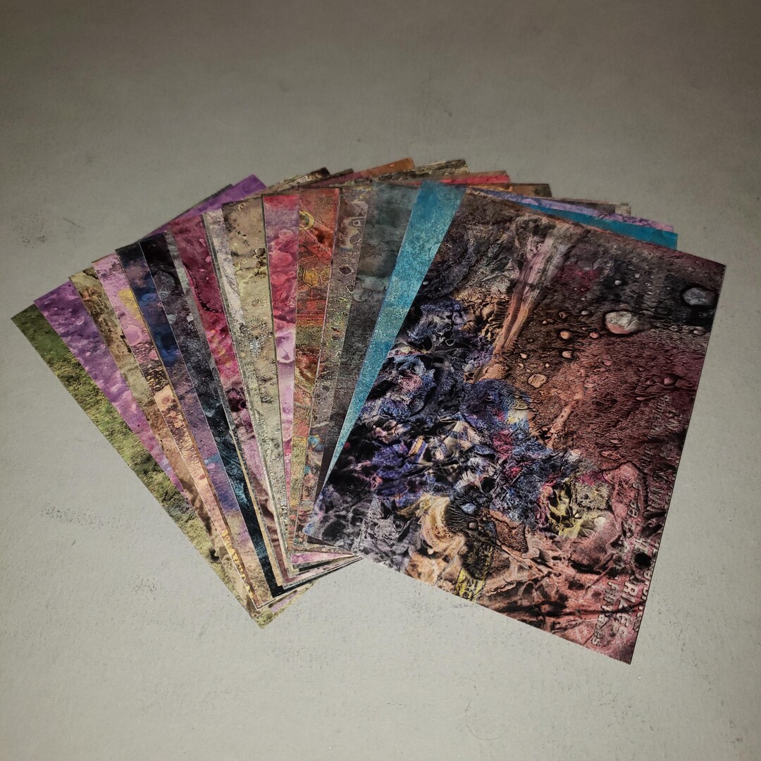 4x6 Hand Altered Paper 40pc Paper Ephemera Junk Journal Supplies Art ...