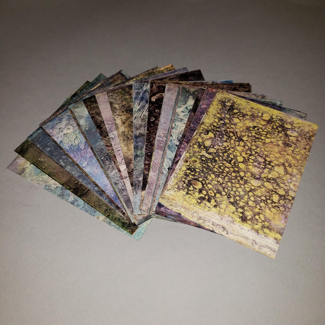 5x6.5 Hand Altered Paper 40pc Paper Ephemera Junk Journal Supplies Art ...