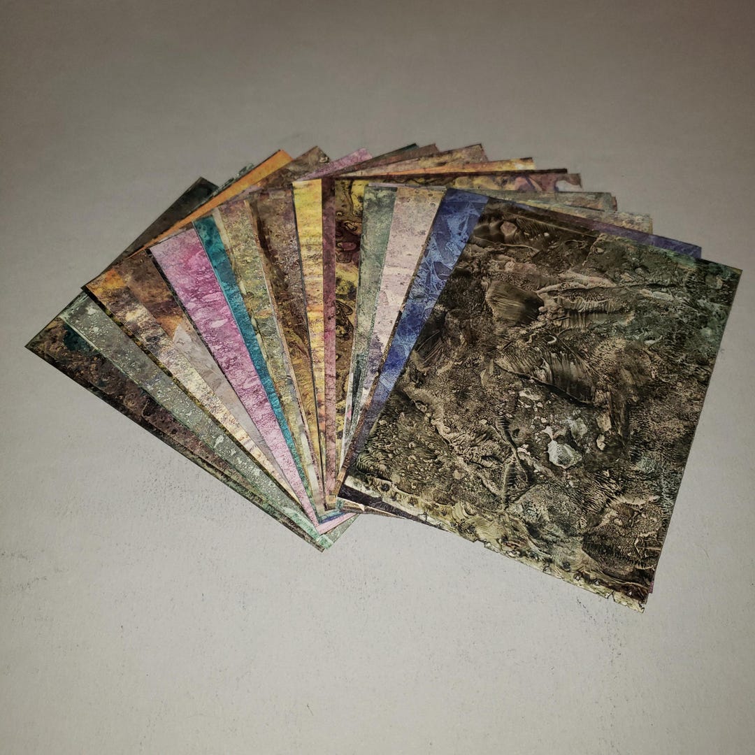 5x6.5 Hand Altered Paper 40pc Paper Ephemera Junk Journal Supplies Art ...