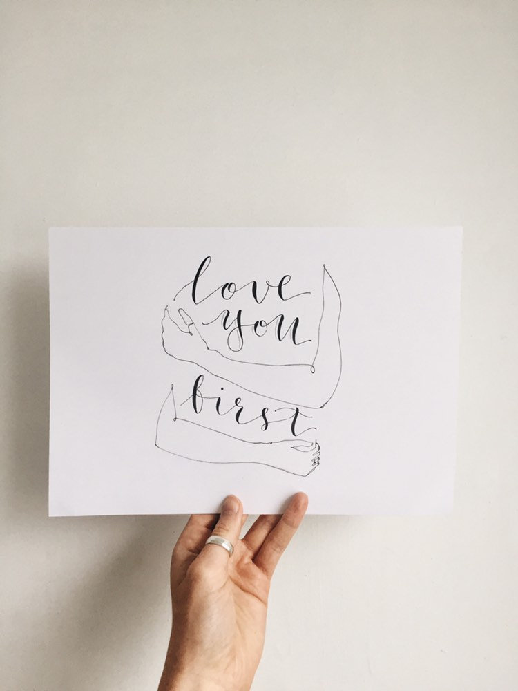 Self Love Line Drawing, Self Love Art - Etsy