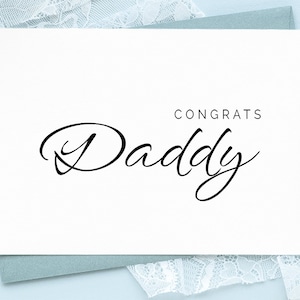 Custom Printable New Dad Pregnancy Congratulations Card, Personalized ...