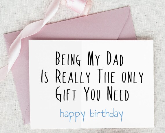 Editable Dad Digital Card Funny Fathers Day Card Being My | Etsy