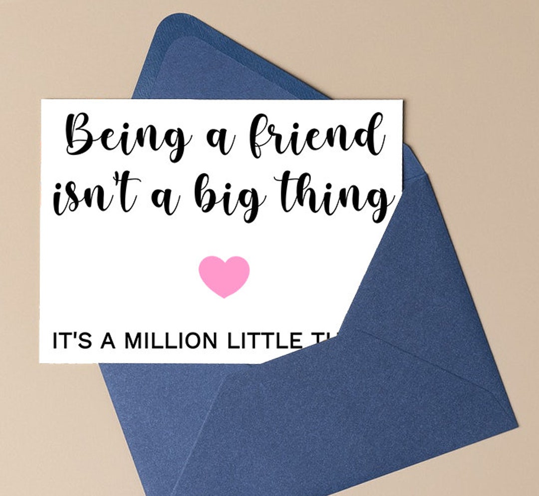 Printable Friend Card, Best Friend Card, Digital Download Card for ...