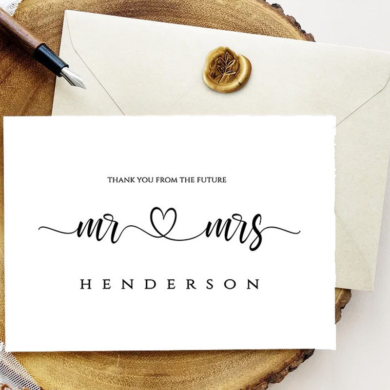 Mr and Mrs Thank You - Etsy