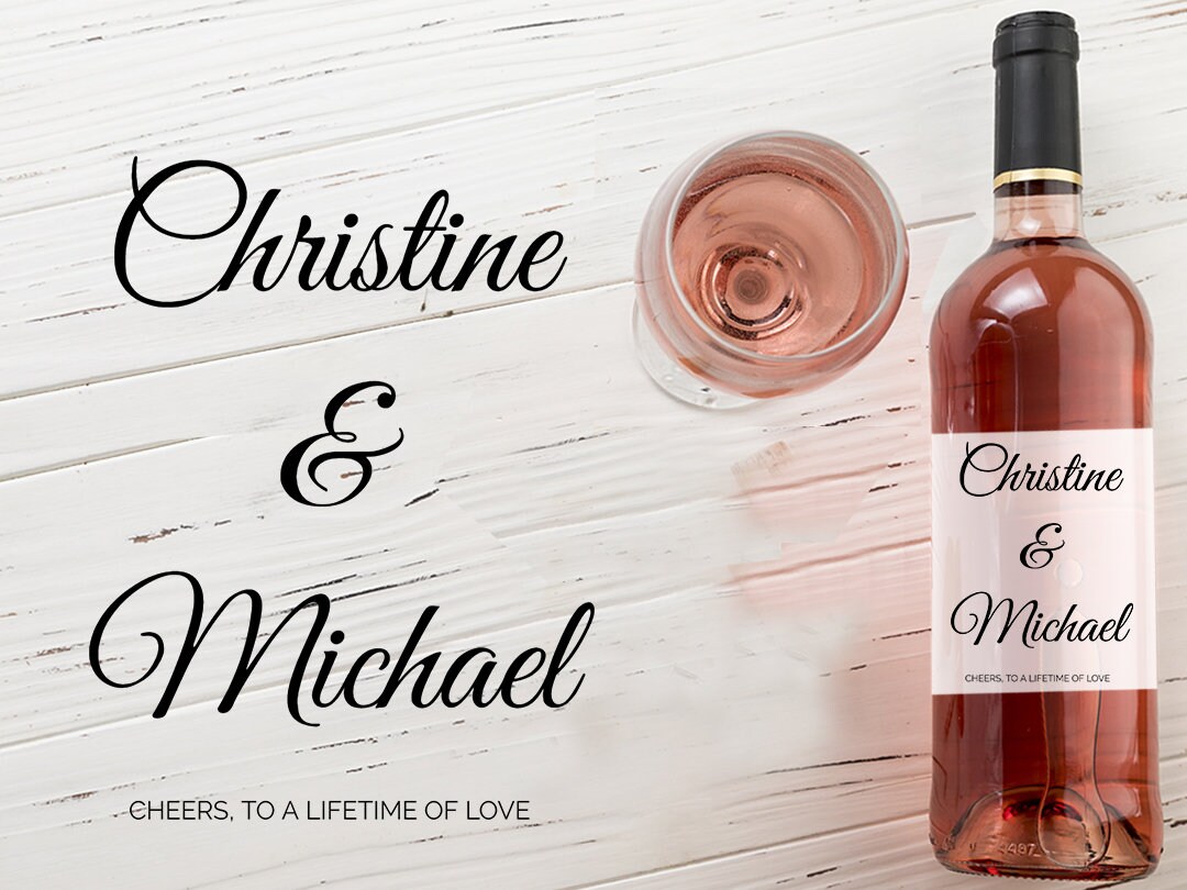 Personalized Engagement Wine Label,engagement Gift,engagement Gift for ...