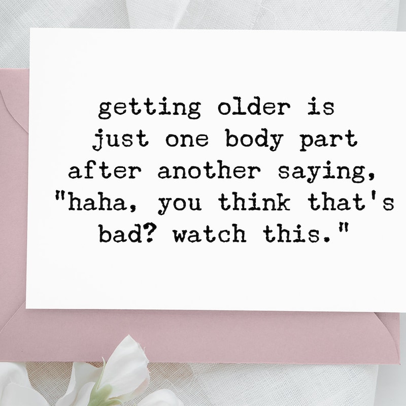 Funny Birthday Card for Older Woman - Etsy