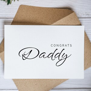 Custom Printable New Dad Pregnancy Congratulations Card, Personalized ...