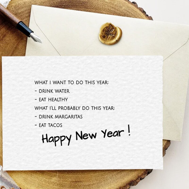 Funny New Years Card - Etsy