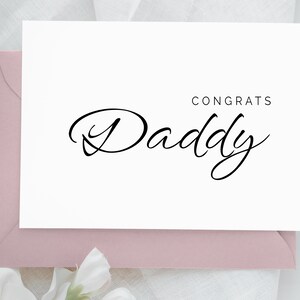 Custom Printable New Dad Pregnancy Congratulations Card, Personalized ...