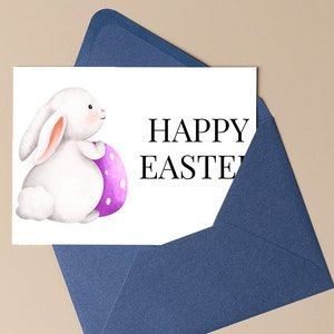 Printable Editable Happy Easter Printable Card, Instant Download ...