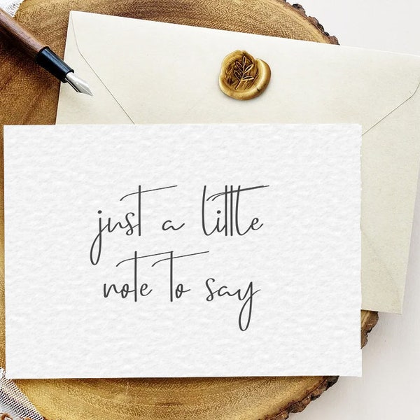 Just a Little Note - Etsy