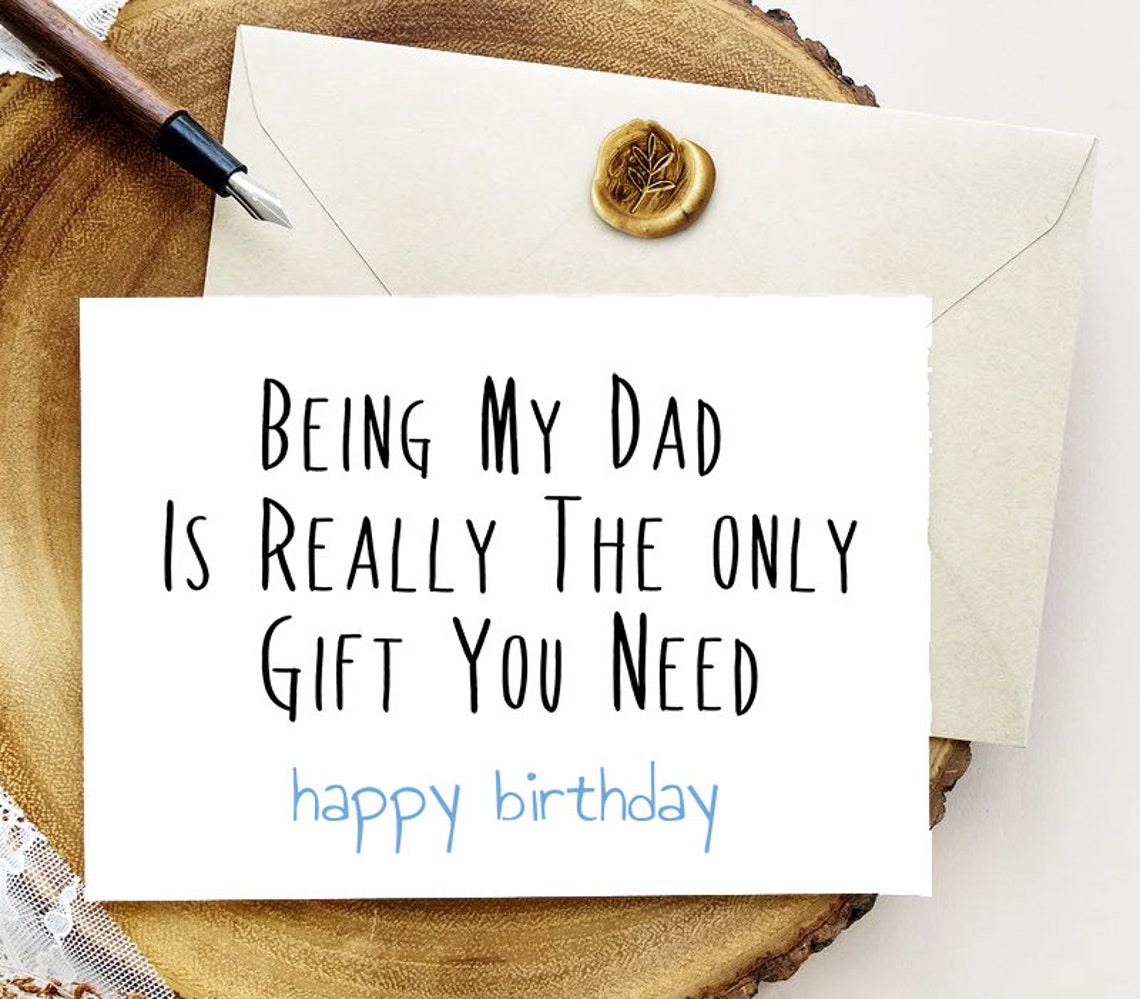 Editable Dad Digital Card Funny Fathers Day Card Being My | Etsy