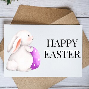 Printable Editable Happy Easter Printable Card, Instant Download ...