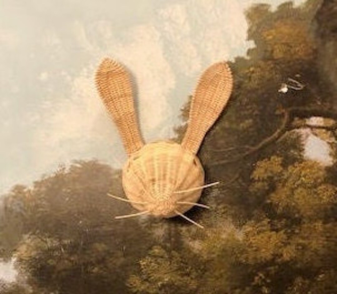 Woven Wicker Bunny Head - Etsy